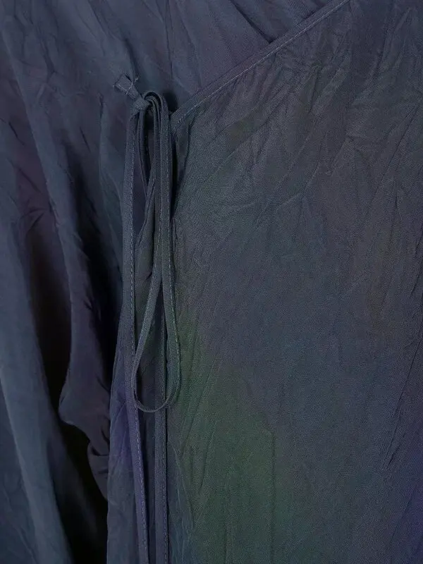 UMA WANG Tie-side Blouse - Blue