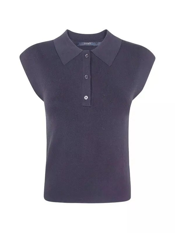 Seventy Buttoned Polo Top