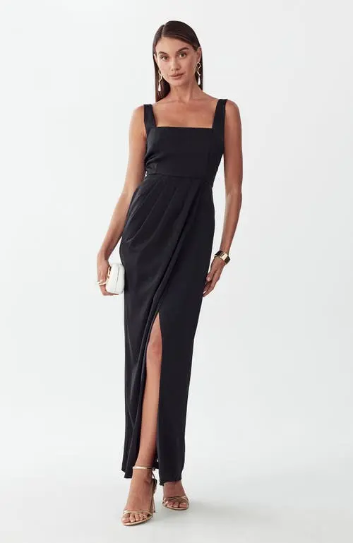 WILLA Akron Maxi Dress - Black