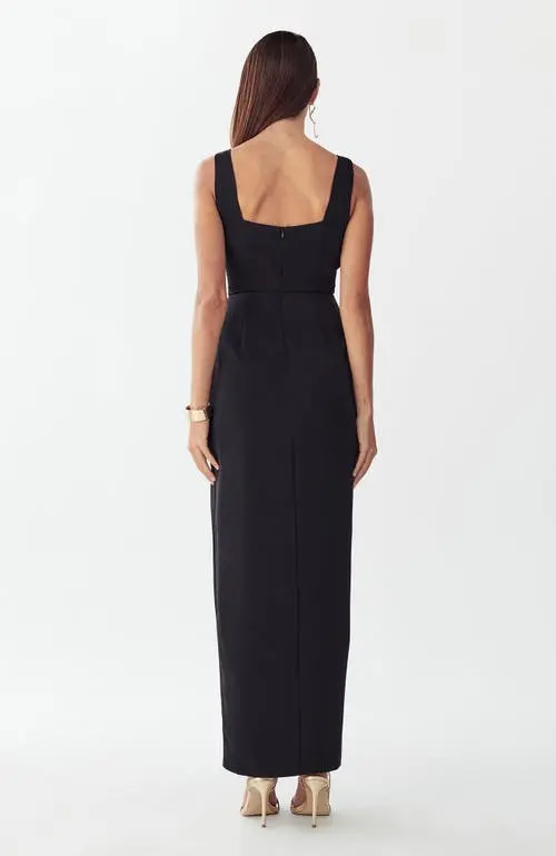 WILLA Akron Maxi Dress - Black