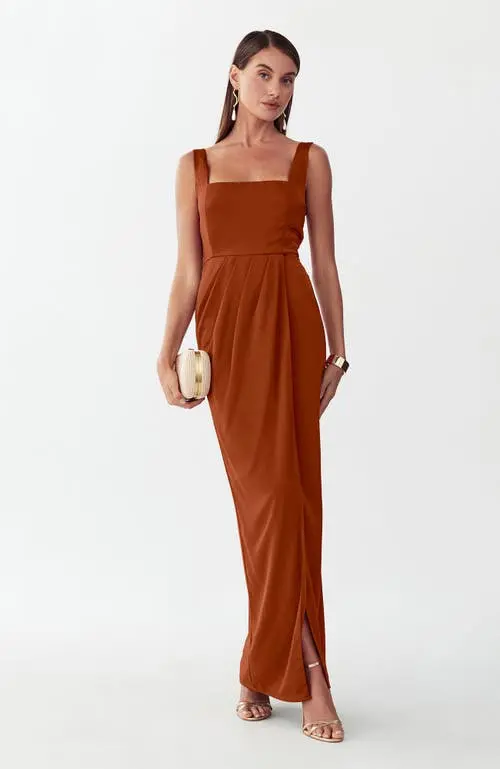 WILLA Akron Maxi Dress - Copper