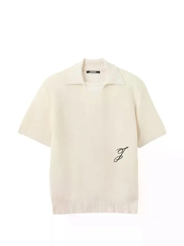 Jacquemus The J Knit Polo Shirt - Neutrals