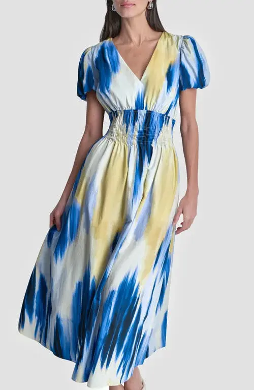 Dkny Abstract Print Cotton Dress