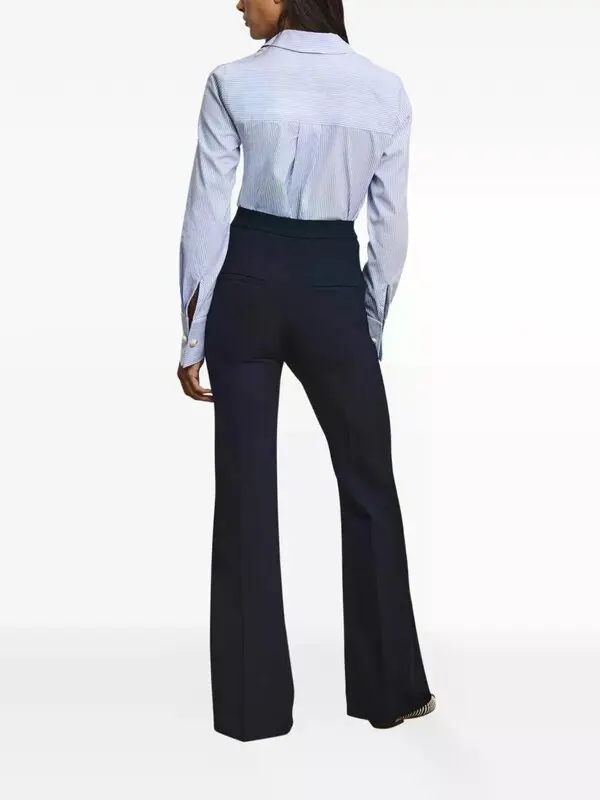 Veronica Beard Arden Flared Trousers - Blue