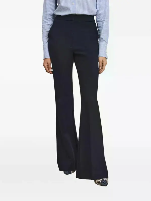 Veronica Beard Arden Flared Trousers - Blue