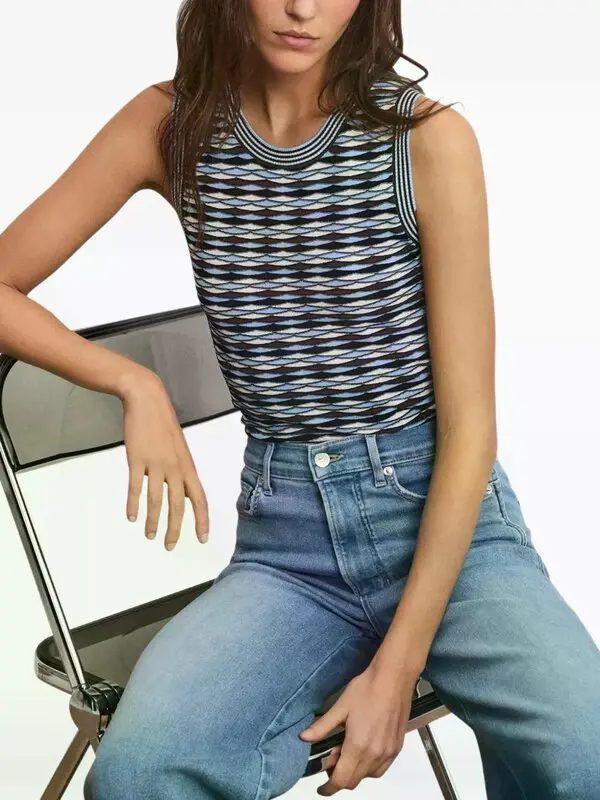 Veronica Beard Jerrel Cropped Knit Top