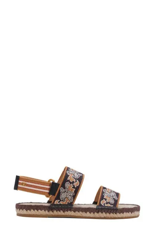 Valentino Garavani Floral Espadrille Slingback Sandals