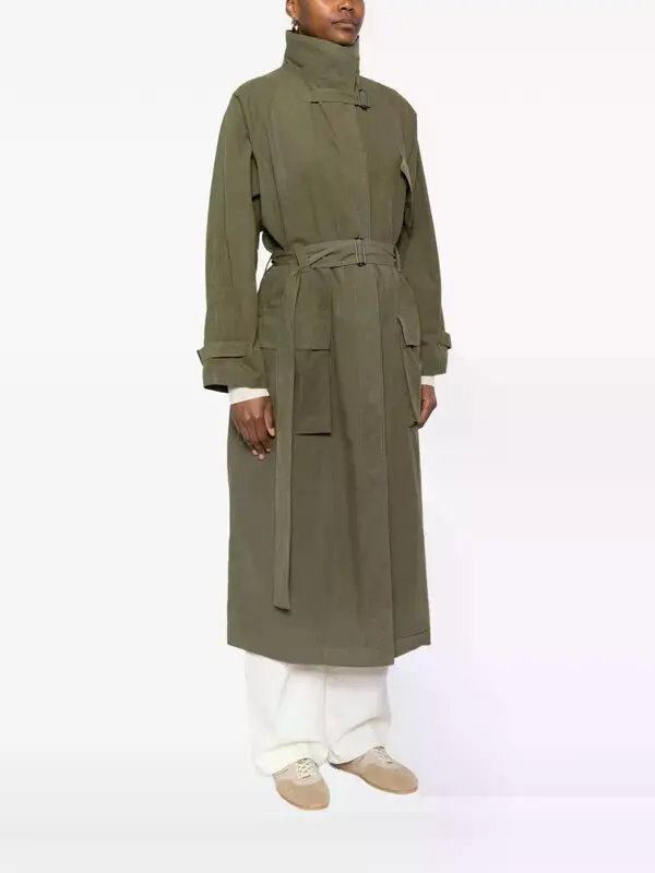 Aspesi Belted Trench Coat - Green