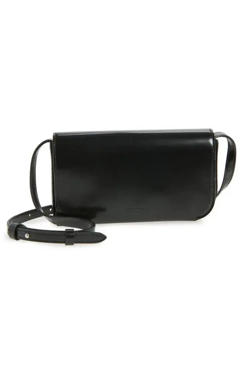 Jacquemus Le Curvo Leather Crossbody Bag - Black