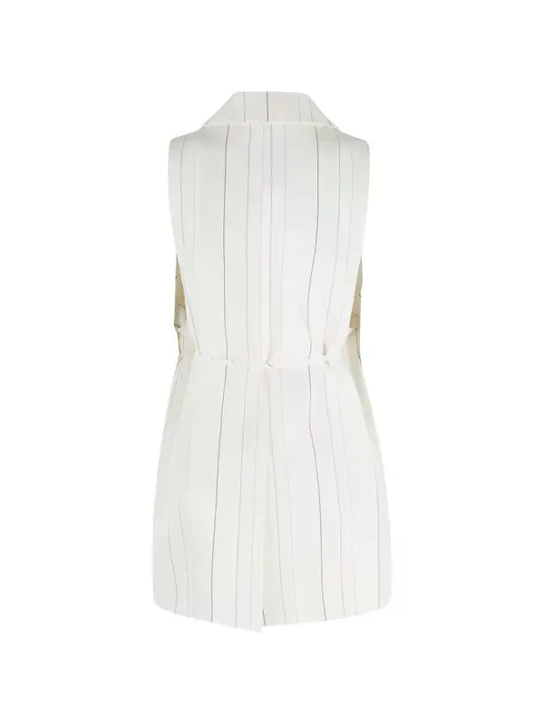 SEMICOUTURE Pinstripe Buttoned Waistcoat