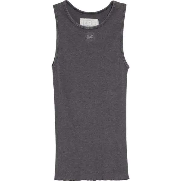 ERL Faded Rib Tank - Faded Black