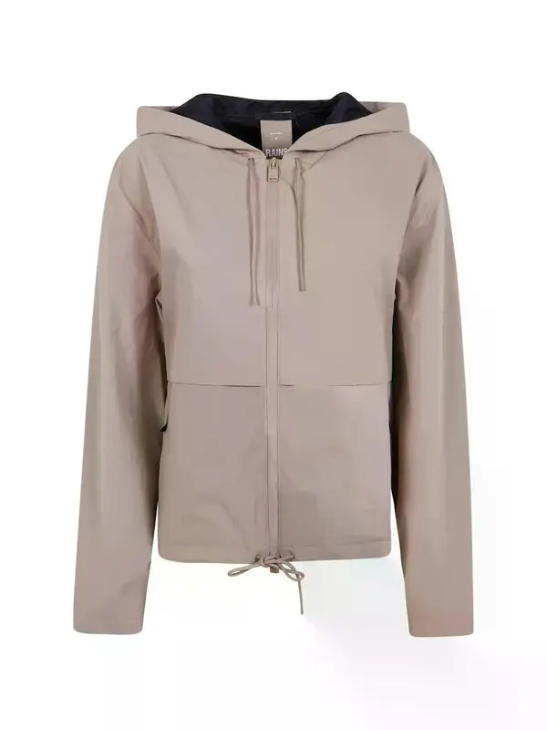 Rains Suva Hardshell Hooded Jacket - Neutrals