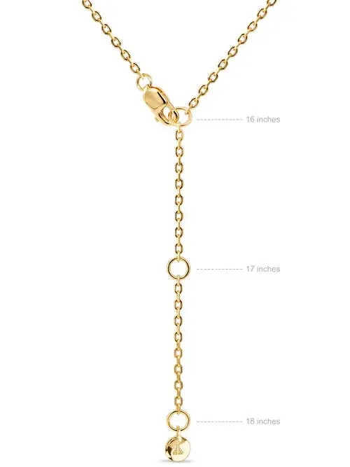 DEVATA Clover Gold Plated Sterling Silver Necklace