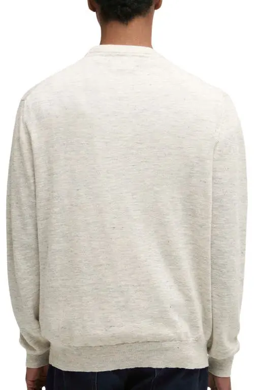 Barbour Flaxby Linen Blend Crewneck Sweater