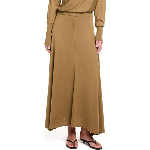 TWP Wool & Silk Knit Maxi Skirt