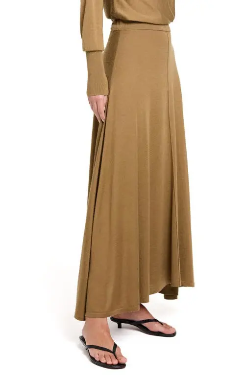 TWP Wool & Silk Knit Maxi Skirt