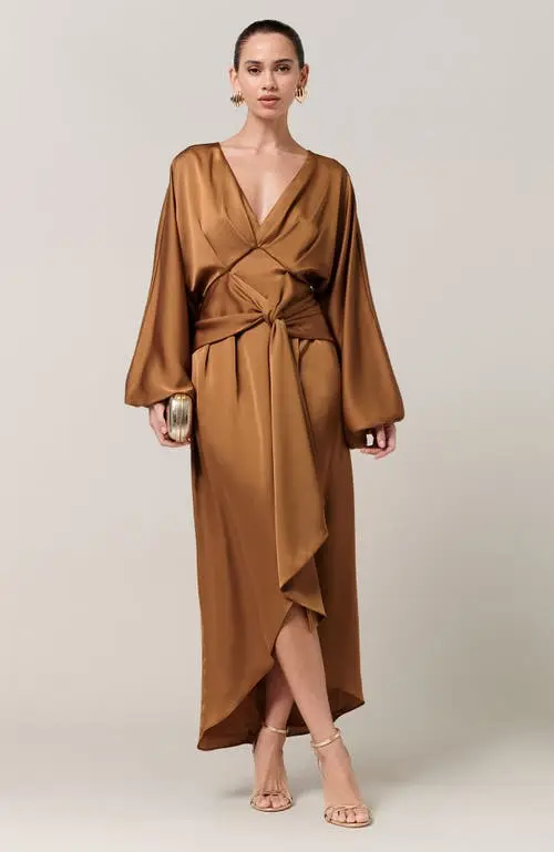 SAVEL Irena Midi Dress - Bronze
