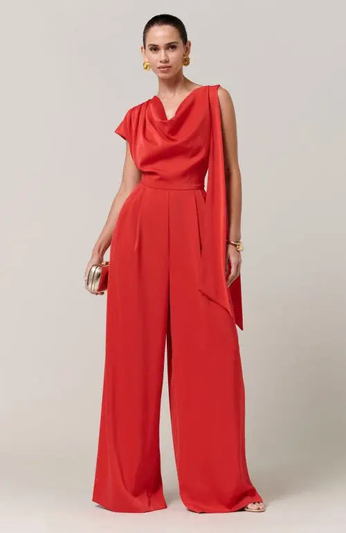 SAVEL Erica Wide Leg Jumpsuit - Coral