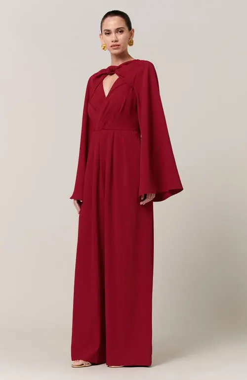 SAVEL Alexa Jumpsuit - Plum Red