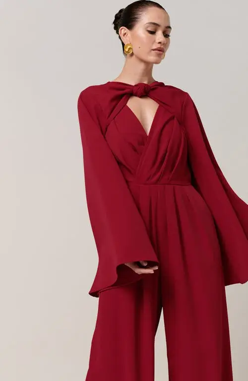 SAVEL Alexa Jumpsuit - Plum Red
