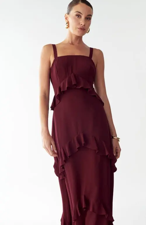 BWLDR Cheri Maxi Dress - Plum