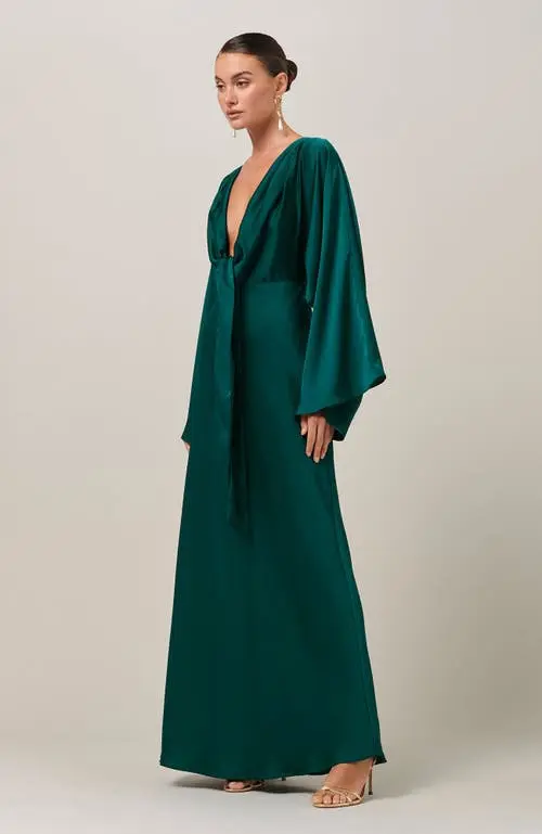 SAVEL Sassy Midi Dress - Emerald