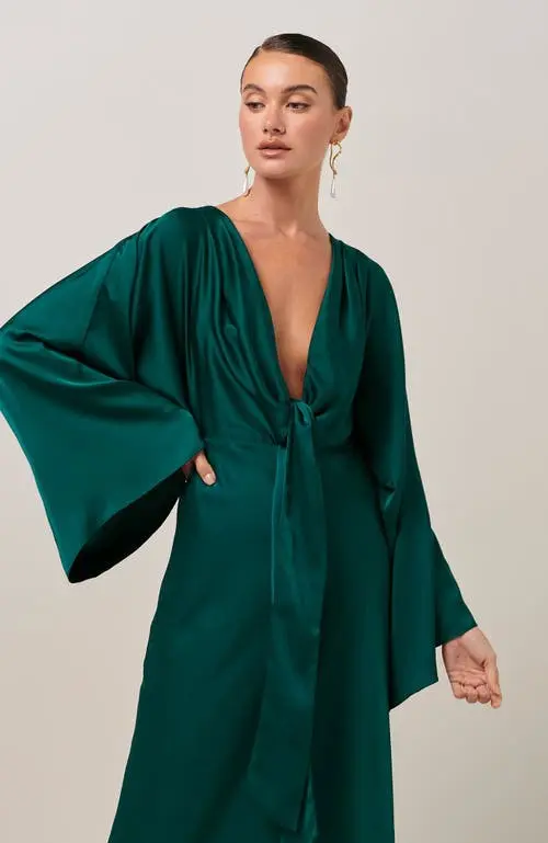 SAVEL Sassy Midi Dress - Emerald