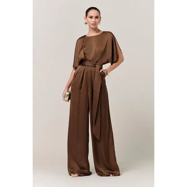 SAVEL Mona Jumpsuit - Chocolate