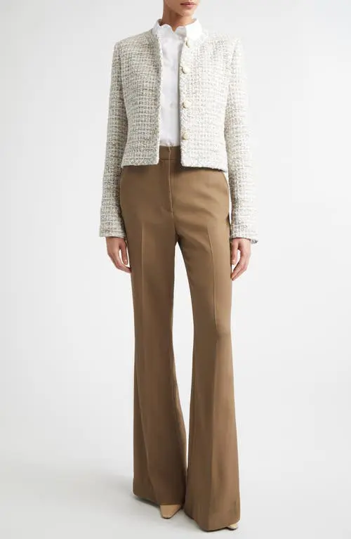 St. John Stretch Crepe Flare Leg Pants
