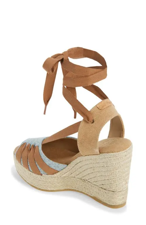 TONI PONS Wraparound Espadrille Wedge - Texa-cuiro