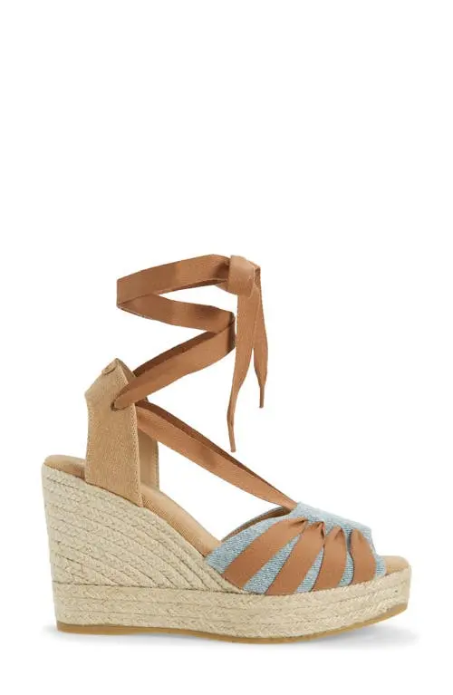 TONI PONS Wraparound Espadrille Wedge - Texa-cuiro