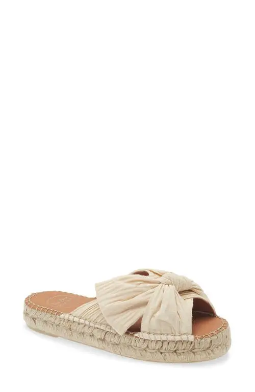 TONI PONS Elina Espadrille Slide Sandal - Cream