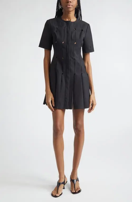 Coperni Technical Tailored Origami Wool Blend Dress