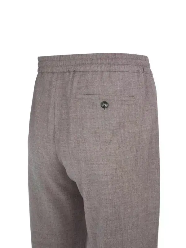 Agnona Drawstring Flannel Track Pants