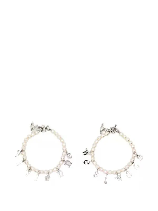 VIVIENNE WESTWOOD Pearl Charm Bracelet - Silver