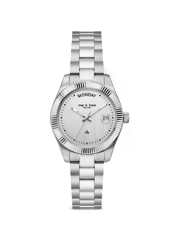 Rag & Bone Lex 34mm Watch - Silver