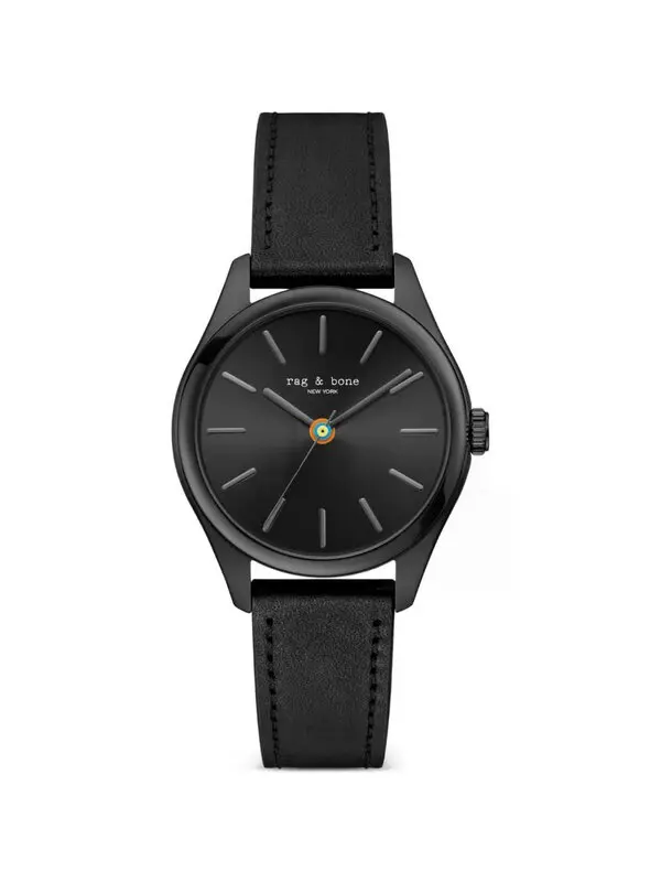Rag & Bone Sun 38mm Strap Watch - Black