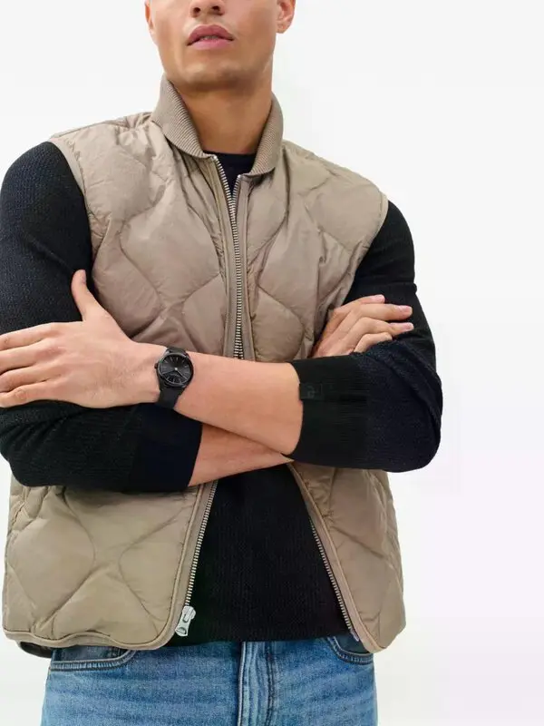 Rag & Bone Sun 38mm Watch With Leather Strap - Black