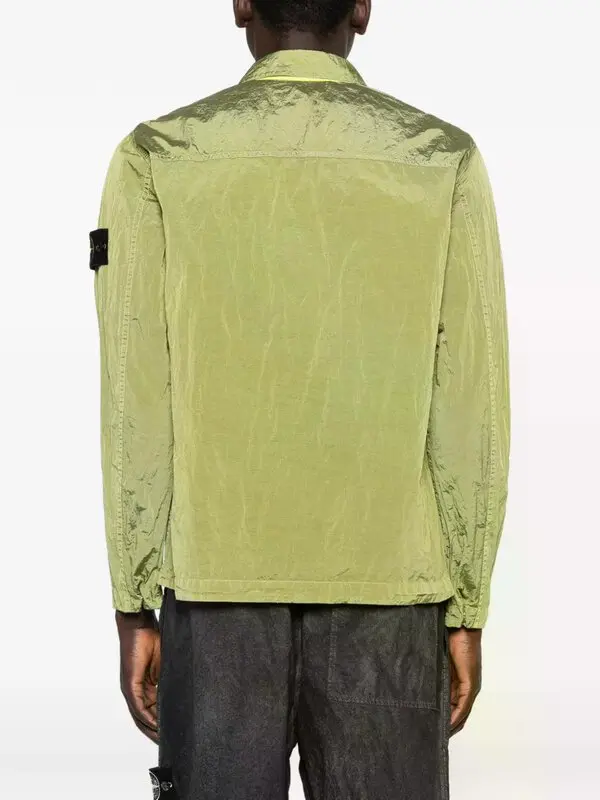 Stone Island Zip-up Overshirt - Green