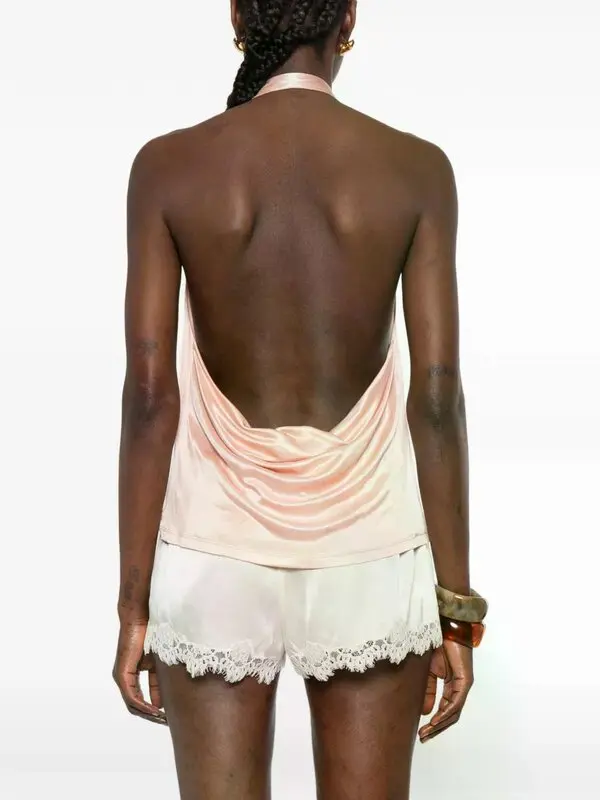 Elisabetta Franchi Draped Halterneck Top