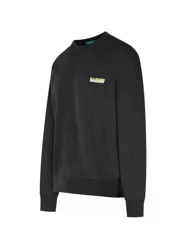 BARROW Logo-print Crew-neck Sweatshirt - Black