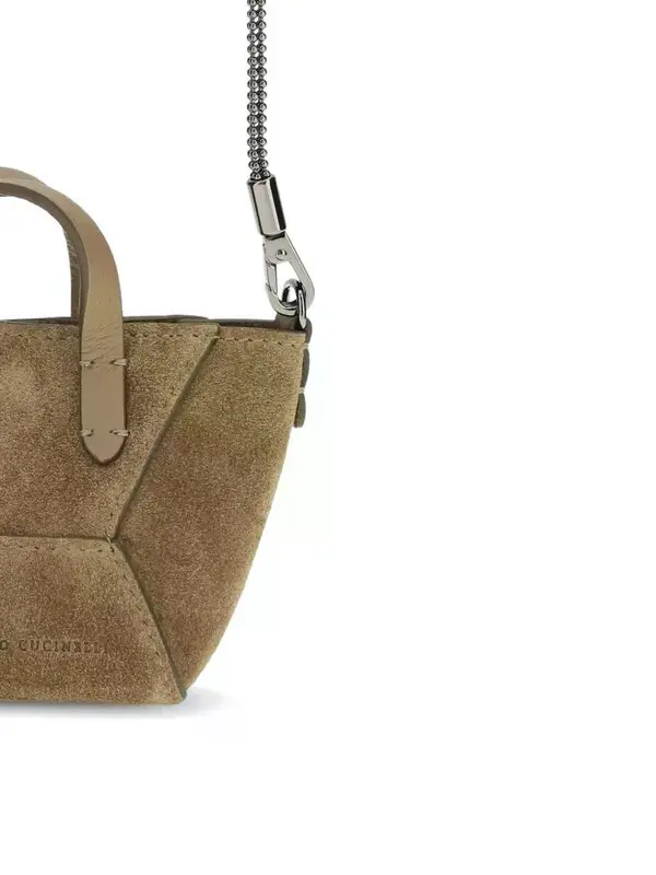 Brunello Cucinelli Mini Suede Bag - Brown