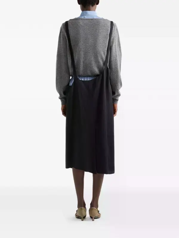 Prada Cashmere Cardigan With Deep V-neck