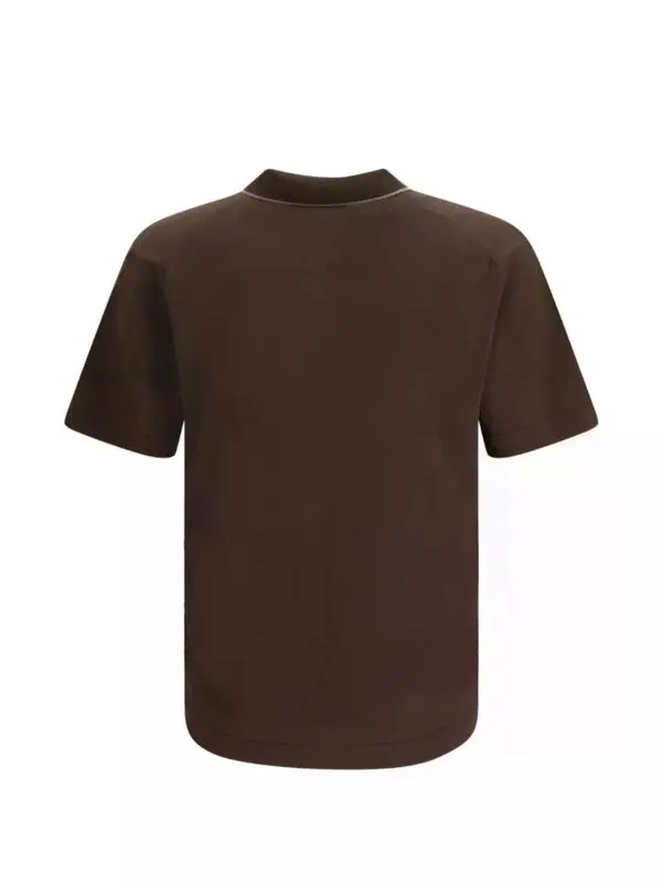 CRUNA Knitted Collar T-shirt
