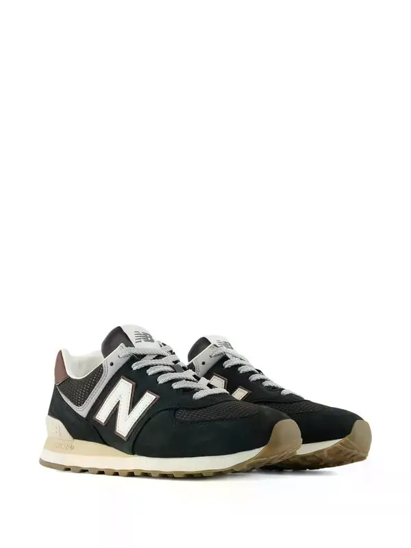 NEW BALANCE 574 Logo Sneakers - Brown