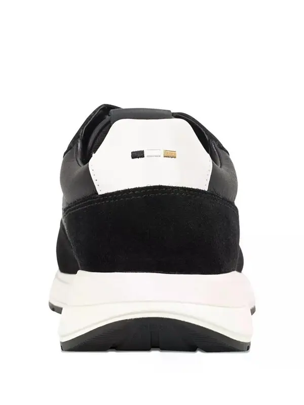 BOSS Panelled Leather Lace-up Sneakers