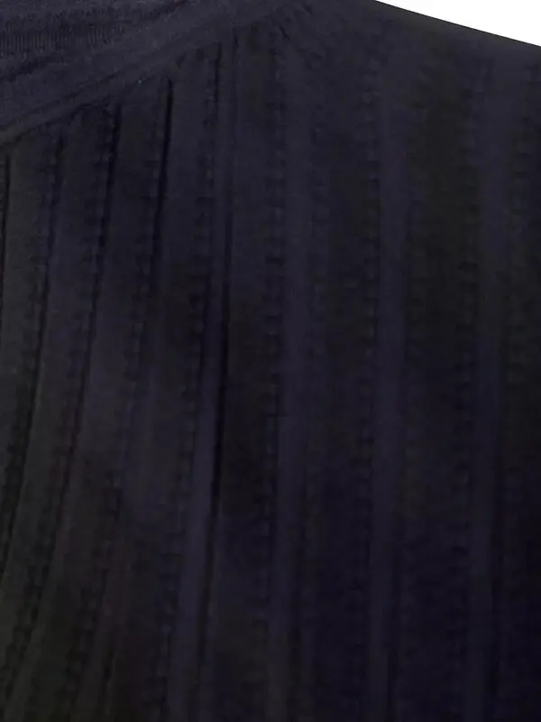 Emporio Armani Ribbed Pleated Dress