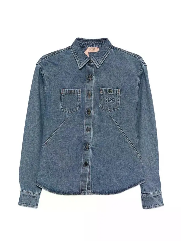 N°21 Chest-pockets Logo Shirt