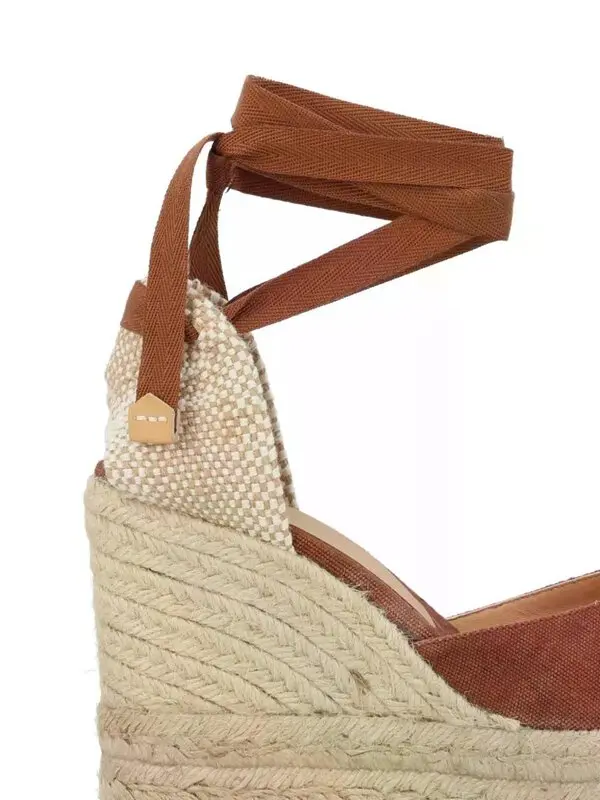 CastaÑer Carina Ankle-tie Wedge Espadrilles - Brown