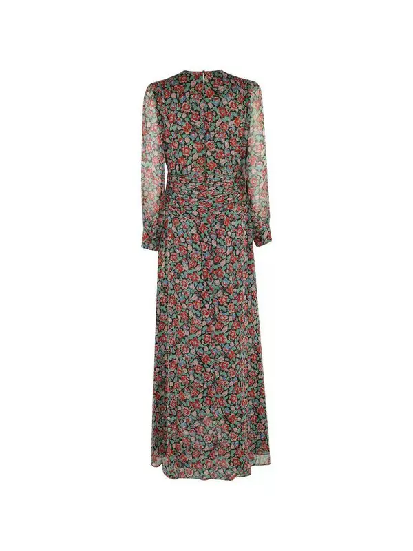 Rixo Jeannie Floral Print V-neck Dress